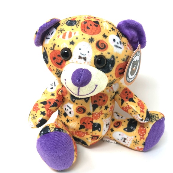 Toys | Halloween Print Ghost Black Cat Pumpkin Teddy Bear Stuffed ...